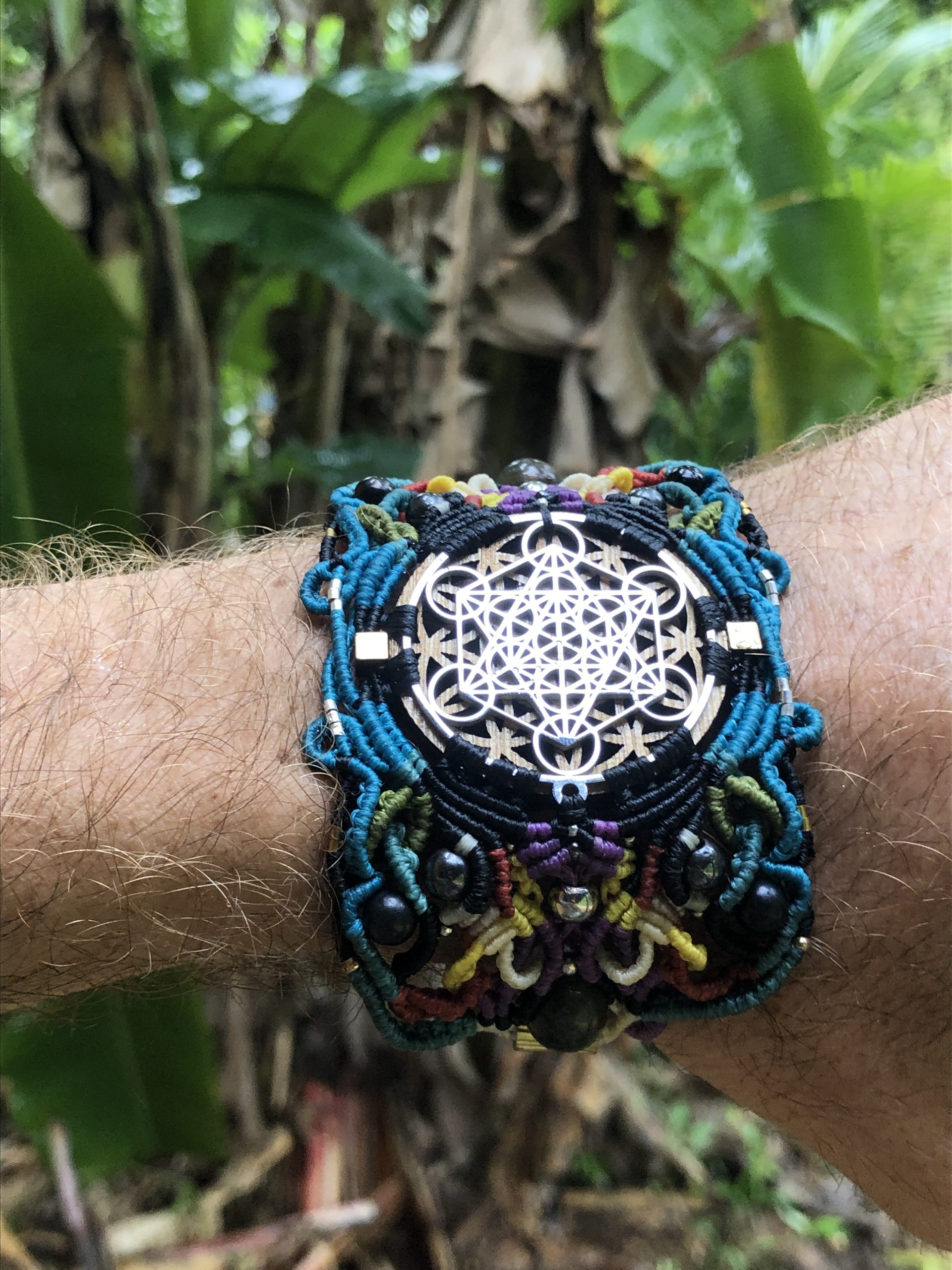 Custom Order for Sacred Geometry Bracelet - GoaLaserFactory